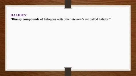 Image result for Types of Halides