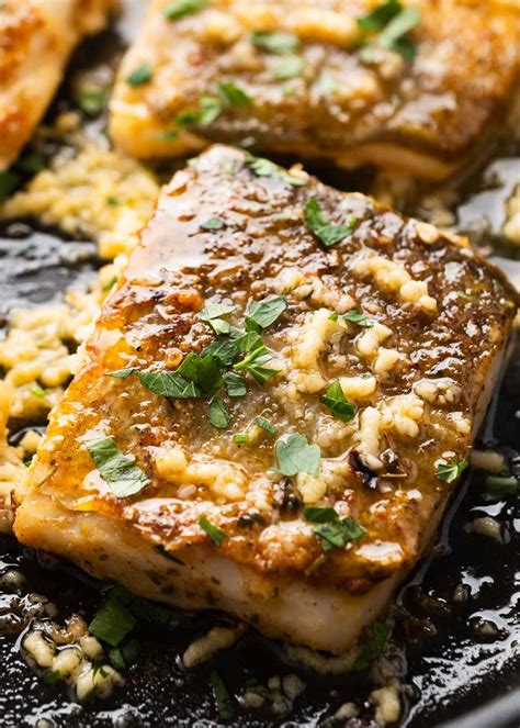 Pan Fried Garlic Butter Cod - Maebells