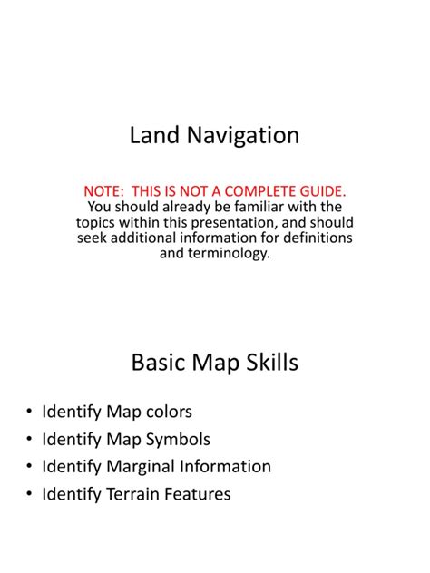 Image result for Land Navigation Training PowerPoint