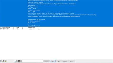 Image result for Eaglesoft Patient Notes