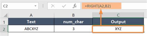 Image result for Using the Right Function in Excel