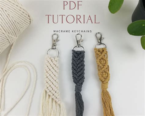 Image result for Macrame Keychain Instructions for Beginners