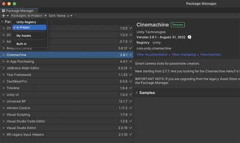 Image result for Unity Namespace for Cinemachine