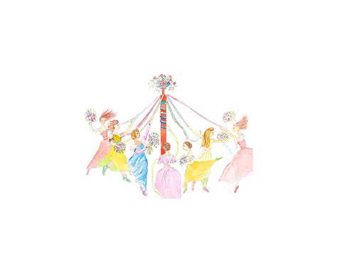 Image result for Maypole Dancing Graphic