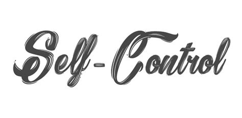 Image result for Self-Control Word