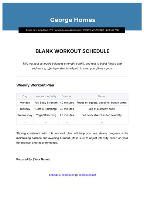 Image result for Exercise Template
