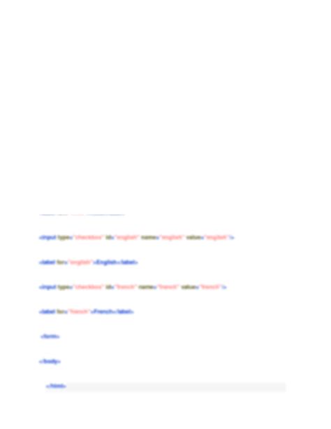 Image result for Multiple Choice Checkbox Text Html