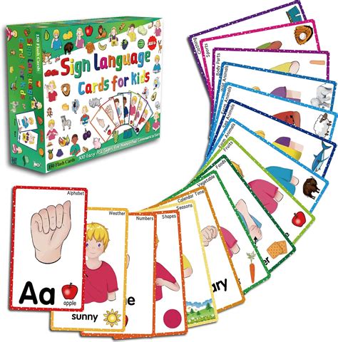 Image result for Free Sign Language Flash Cards