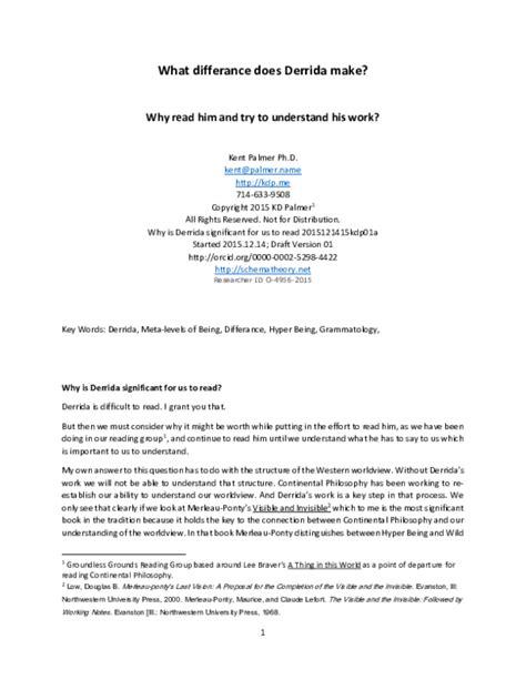 Image result for Derrida Differance