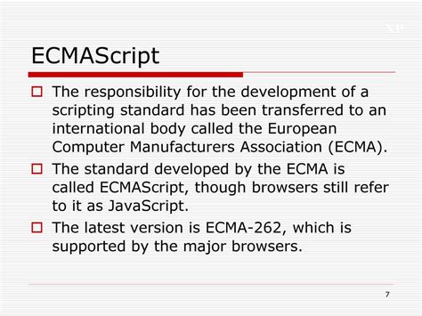 Image result for ECMAScript Scripting Language