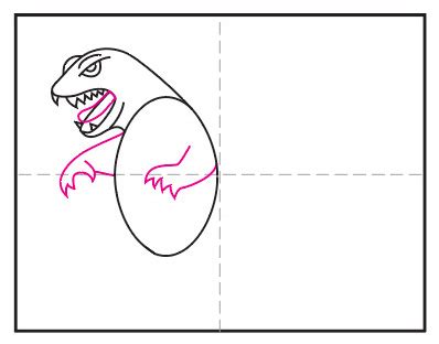 Image result for Godzilla Tutorial Draw Easy