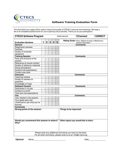 Image result for Training Class Evaluation Form Sample