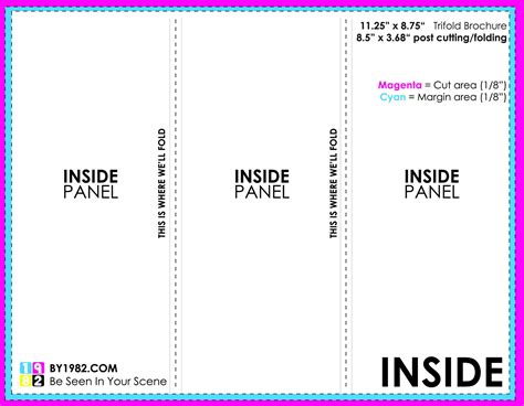 Printable Tri Fold Brochure Template Free - Printable Templates Free ...