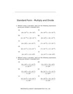 Image result for Standard Form Multiplication and Division ASMR