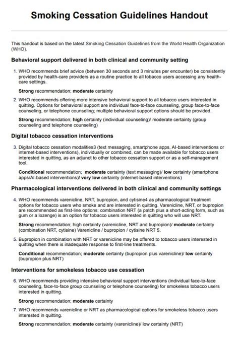 Image result for Smoking Cessation Guidelines