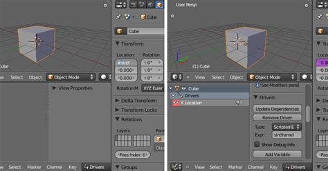 Image result for Scripted Expression Drivers Blender