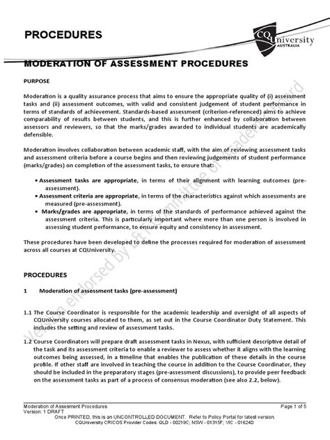 Image result for Assessment Moderation Plan Example