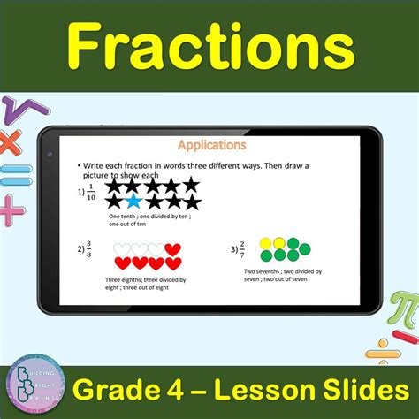 Image result for Fraction Lesson Plan 4th Grade PDF