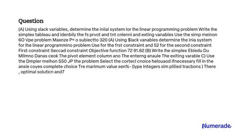 Image result for Slack Variable in Linear Programming