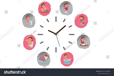 Image result for Daily Routine Line Drawing