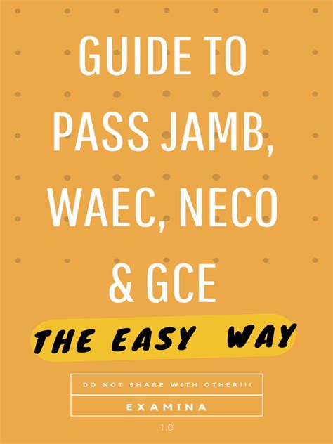 Image result for WAEC Guide Book