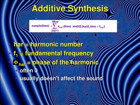 Image result for Physical Types of Additive Synthesis