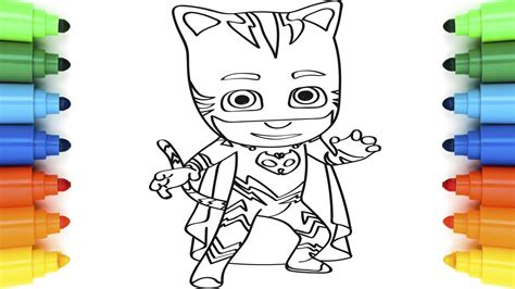 Image result for PJ Mask Drawing to Color