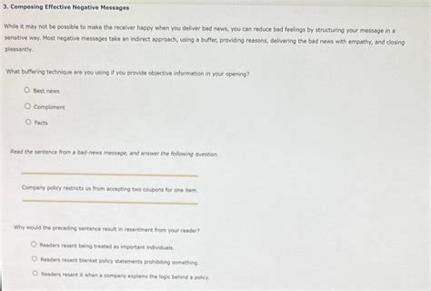 Image result for Example of a Good Effective Negative Message