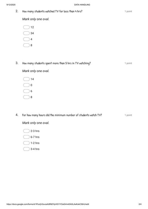 Image result for Data Handling Practice Questions