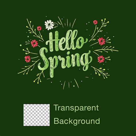 Image result for Hello Spring Transparent Background