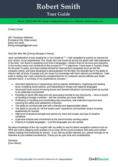 Image result for Tour Guide Example