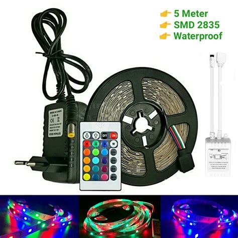 Waterproof RGB Remote Control LED Strip Light - Rgb Led Strip Light ...