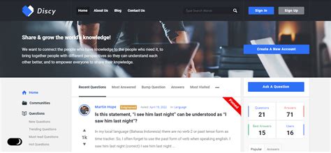 Image result for Question. Answer Theme Intro Website Design