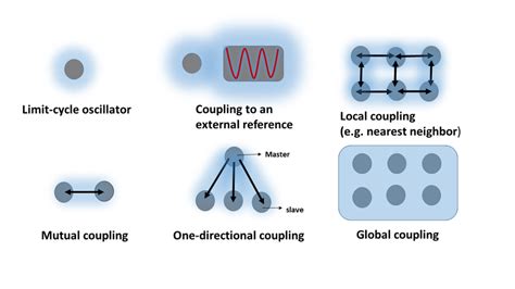 Different synchronisation "geometries". One can divide quantum ...