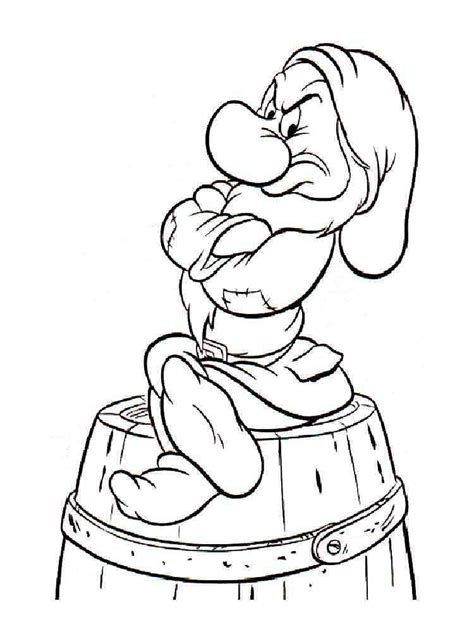 Image result for Disney Grumpy Coloring Pages