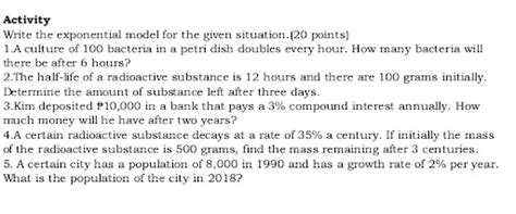Image result for How to Write Exponential Model Given Two Points