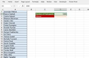 Image result for How to Automatically Choose Name in Excel