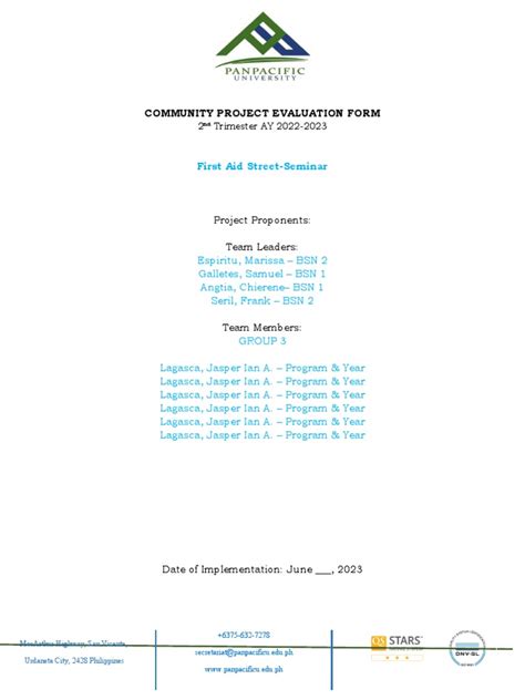 Image result for Project Evaluation Form