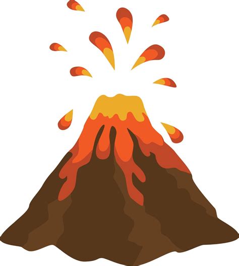 Image result for Volcano Drawing
