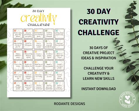 Image result for Creativity Challenge Template