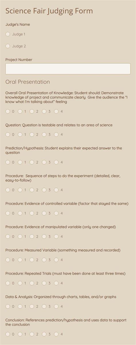 Image result for Science Judging Fair Example