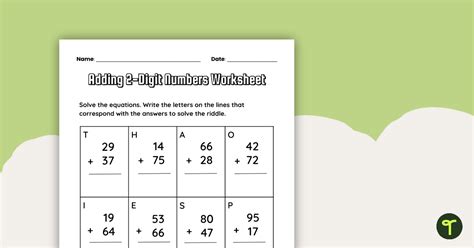 Image result for Tow Didgit Adding Numbers