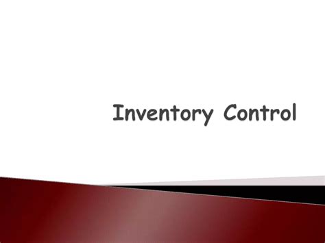 Image result for Inventory Control Methods