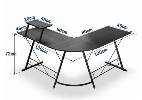 Image result for Computer L-Shape Table Simple