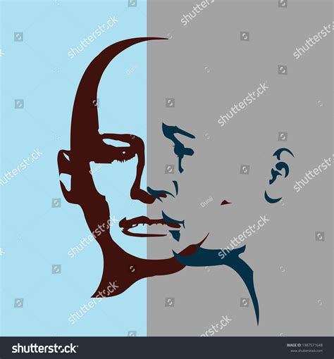 Human Head Silhouette Face Side View Stock Vector (Royalty Free ...