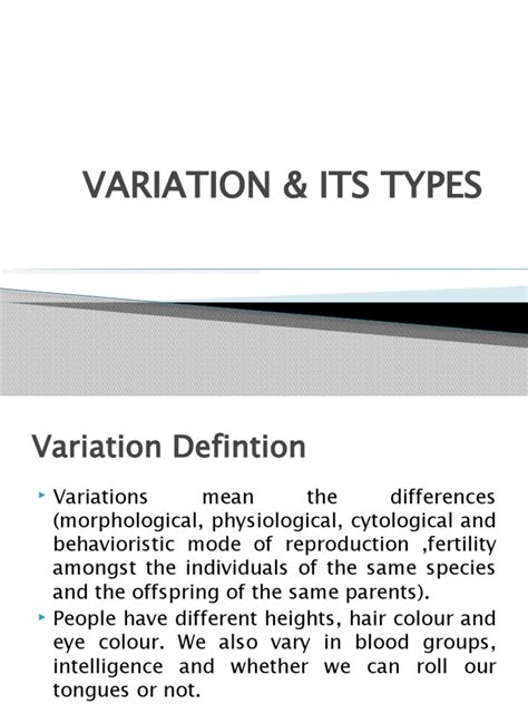 Image result for Variation Types