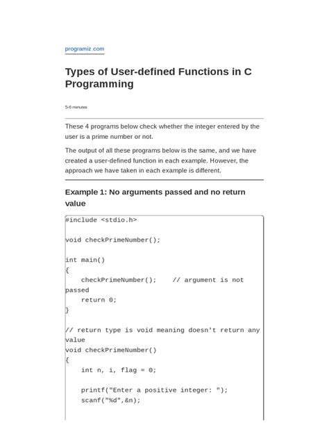 Image result for Function C Programming Simple Examples