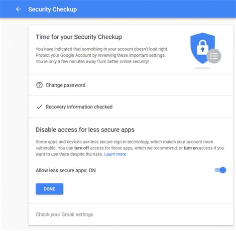 Image result for Allow Less Secure Apps