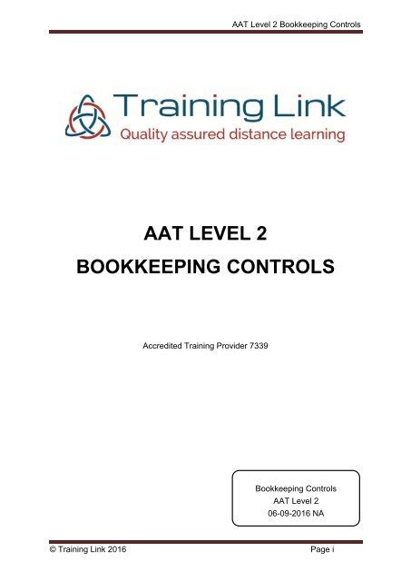 Image result for Bookkeeping Controls Level 2