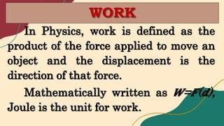 Image result for Work Science Definition